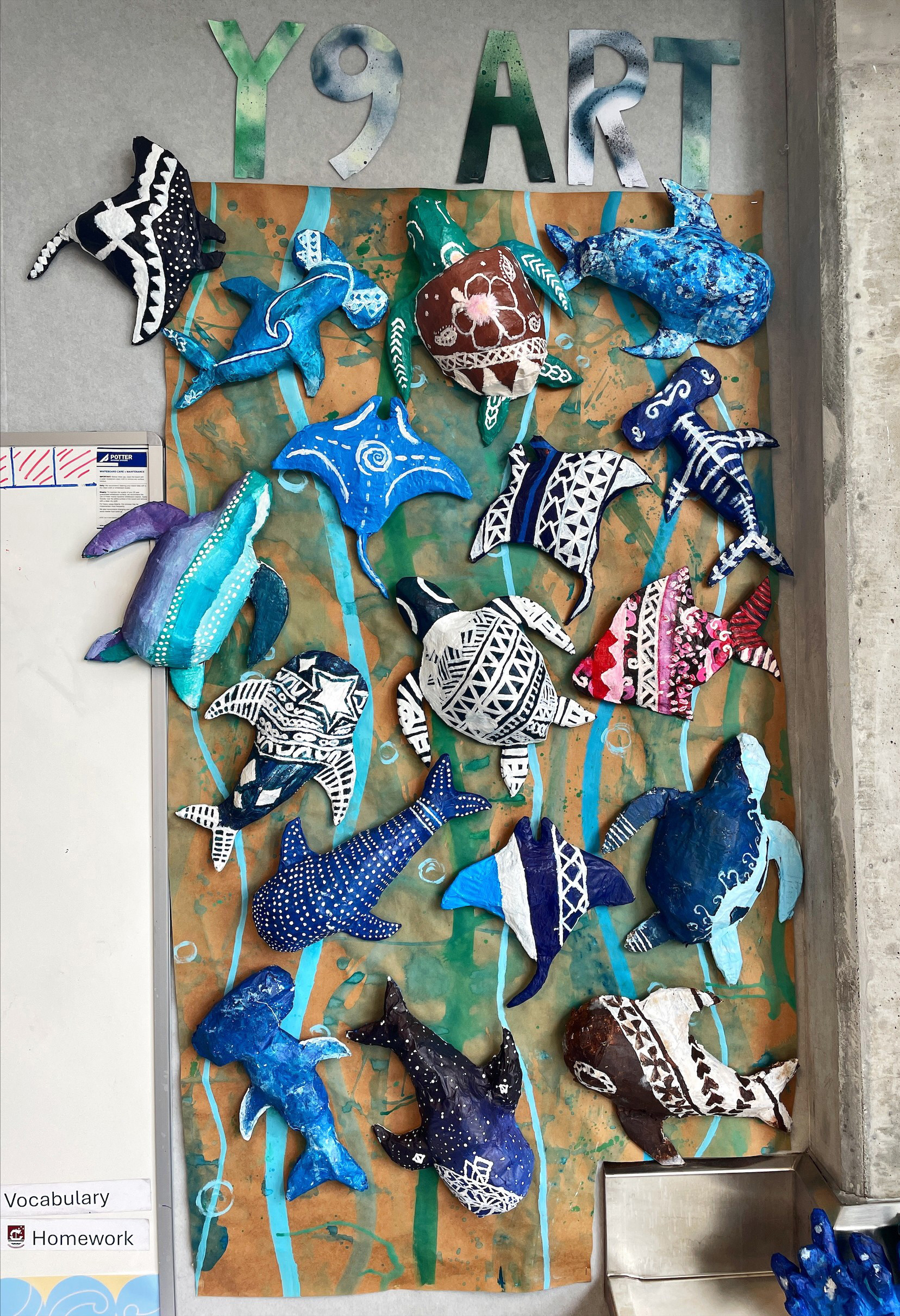 Sea Creatures Brought to Life In Year 9 Sculptures. - Recent News - Oneh